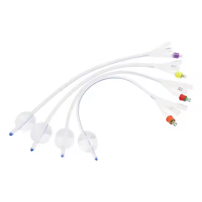 Sterile 3-Way Silicone Foley Catheter for Urinary Drainage – Disposable ...